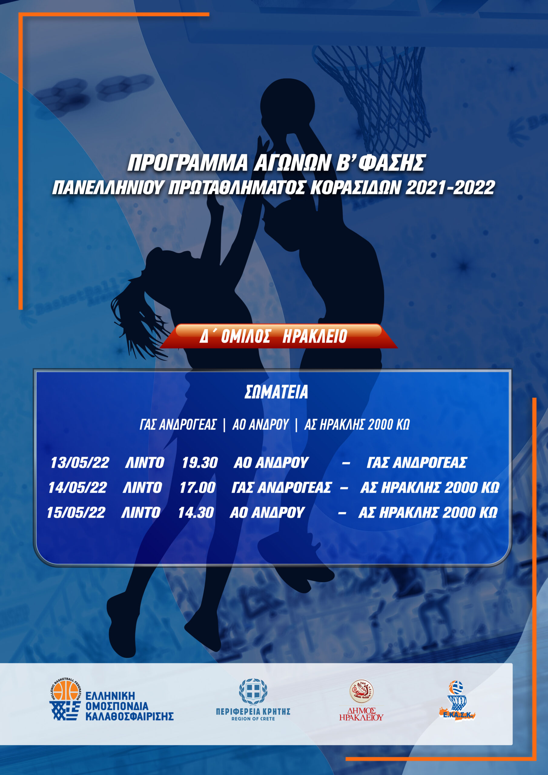 ΤΟ ΠΡΟΓΡΑΜΜΑ ΑΓΩΝΩΝ ΤΗΣ Β ΦΑΣΗΣ ΤΟΥ ΠΑΝΕΛΛΗΝΙΟΥ ΠΡΩΤΑΘΛΗΜΑΤΟΣ ΚΟΡΑΣΙΔΩΝ ...